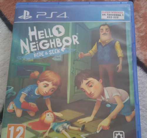 Диск на ps4 Привет сосед. Прятки