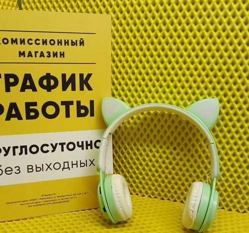 Bluetooth-наушники полноразмерные Cat X-72M green