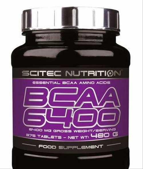 Scitec nutrition bcaa 6400 375таб