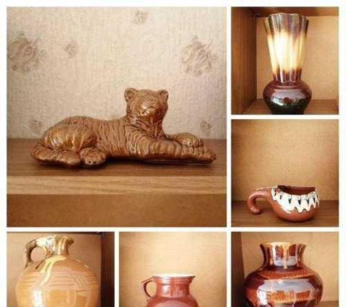 Керамические вазы, кувшины и пр