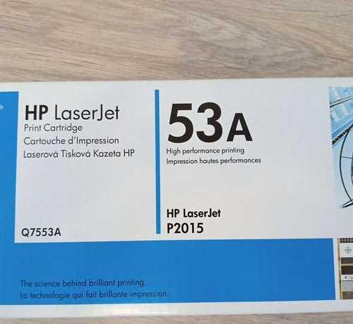 Картридж HP Q7553A (53A) оригинальный новый