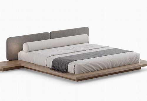 Дизайнерская Двуспальная кровать с мягким изголовь