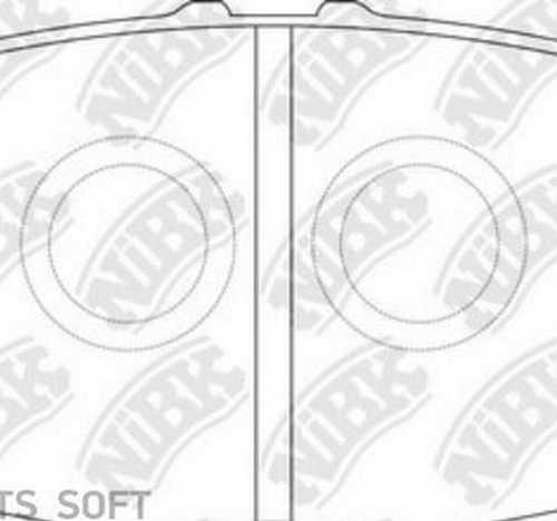 Nibk PN1516 Колодки тормозные передние из 4-х на Toyota Hiace nibk