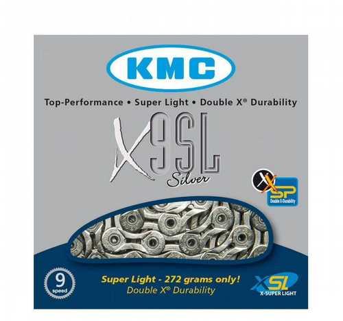 Цепь KMC X9SL Silver