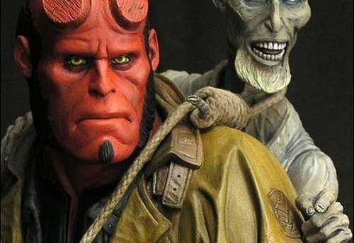 Sideshow Hellboy and Corpse Bust 1/3 не Hot Toys