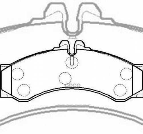 Колодки тормозные дисковые benz Sprinter, VW: LT