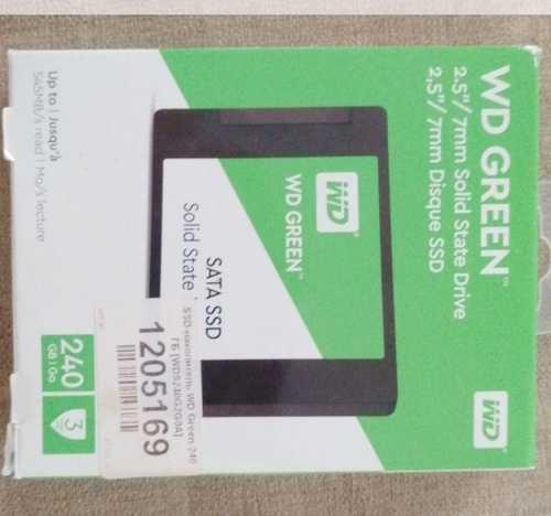 Ssd WD green 240 гб