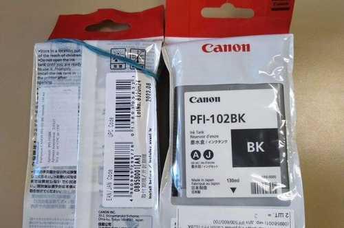 Картридж Canon PFI-102BK, черный