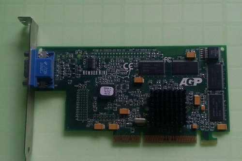 Коллекционная ретро видеокарта AGP SR9 8MB