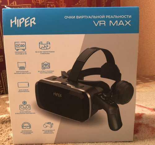 Vr очки,очки виртуальной реальности hiper VR MAX