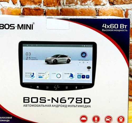 Android магнитола 4 64Gb BOS-mini Bos-N678D 1 DIN