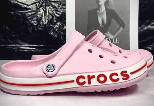 Crocs сабо женские розовые