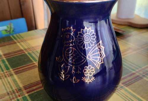 Советская кобальтовая ваза