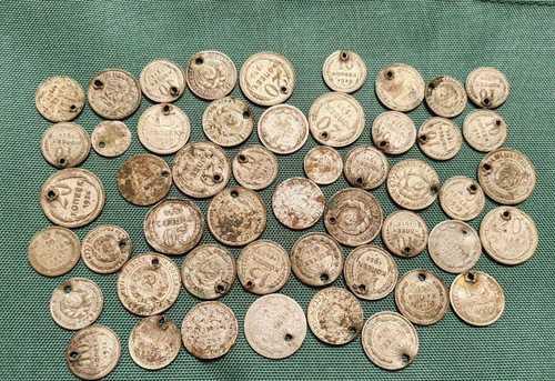 Лом серебра. Царские и советские монеты. 121 грамм