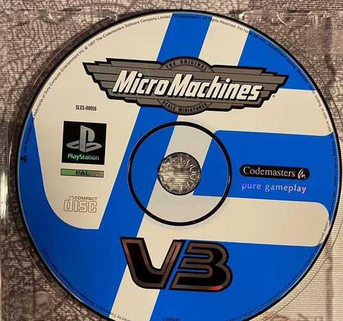 Micro Machines V3 для Sony PlayStation 1 (PS1)