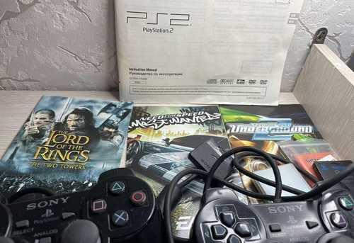 Джойстик Sony PS2,карта памяти, мануалы
