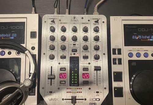 Комплект Dj Pioneer CDG-100S + Behringer vmx 200