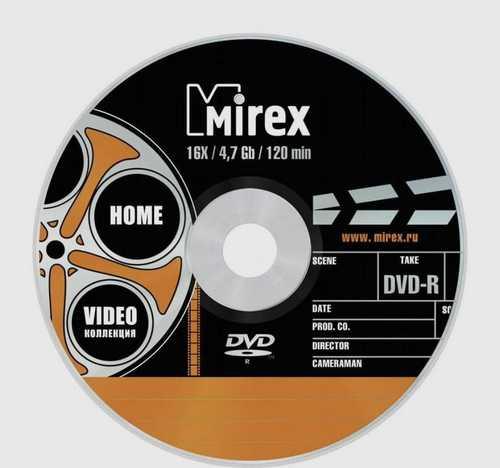 Пустой dvd диск Mirex 16X / 4,7Gb / 120min