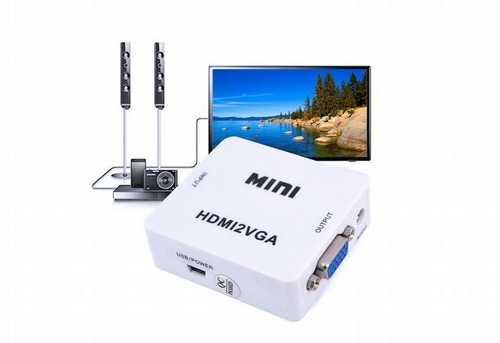 Конвертер hdmi-VGA+аудио "mini" 5-983M белый