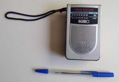 Карманный радиоприемник Manbo 386F, рабочий. FM-AM