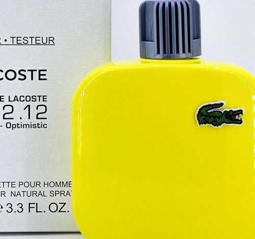 Lacoste L. 12.12 jaune optimistic 100мл туалетная