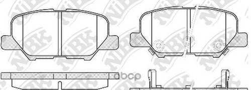 Колодки тормозные дисковые PN25003 NiBK