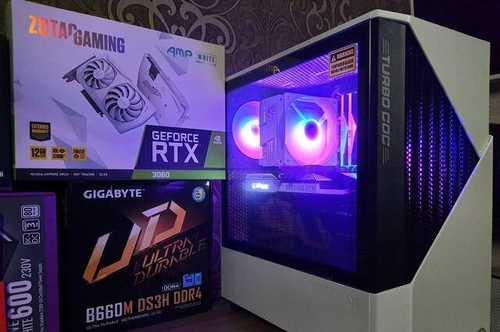 Мощный Gamemax Contaс PC RTX3060+i5 12400/SSD1TB