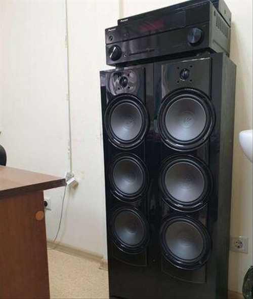 Домашний кинотеатр Pioneer + колонки Wharfedale