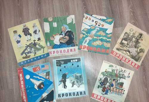 Журнал Крокодил-кучка 39шт. с дефектами 1955-1990