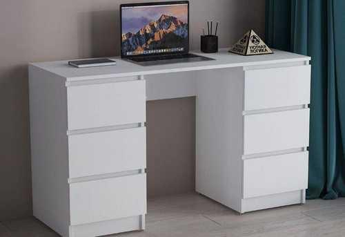 Белый Компьютерный стол, Квазар, 135.2х51х78.4 см