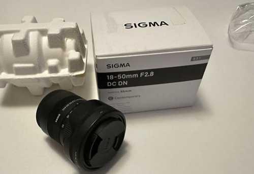 Объектив Sigma 18-50 DC DN E sony
