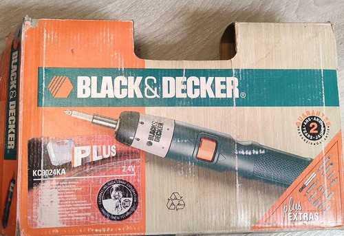 Аккумуляторная отвертка KC9024KA от black+decker