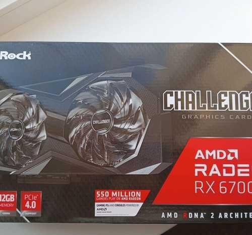 Видеокарта Asrock RX 6700 XT Challenger D 12 GB