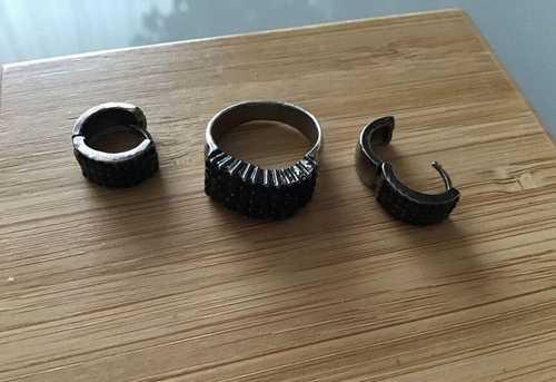 Набор бижутерии (кольцо и серьги)