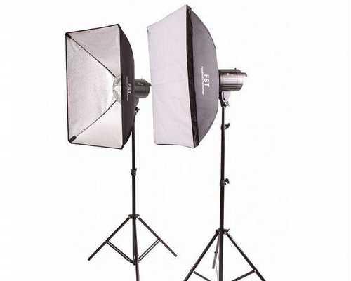 Комплект импульсного света FST F-200 Softbox Kit