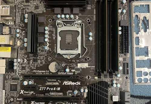 Материнская плата asrock z77 pro4-m