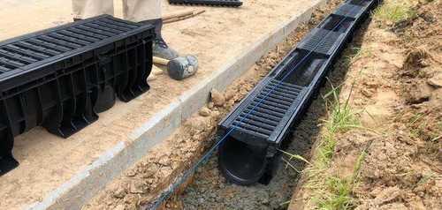 Лоток водоотводный пластиковый (бетонный)