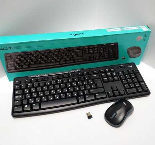 Комплект клавиатура   мышь Logitech MK270