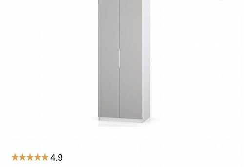Шкаф оскар 75 см х 236 см серый