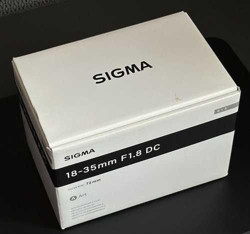 Sigma 18-35 mm f/1.8 Canon