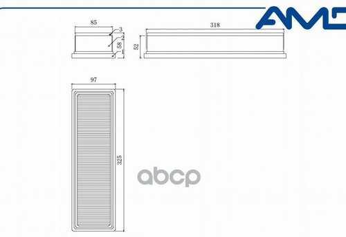 Фильтр воздушный amdfa778 amdfa778 AMD