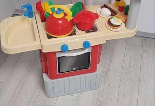 Детская кухня Полесье с посудой