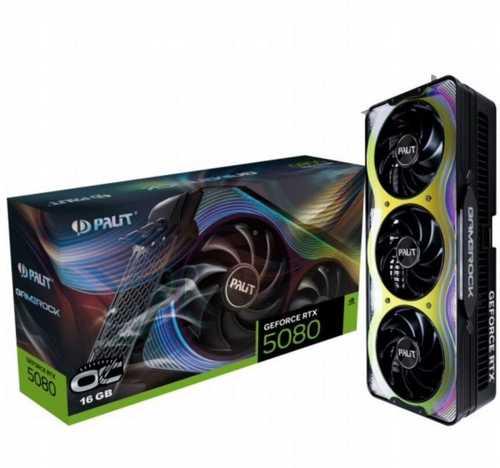 Видеокарта palit GeForce RTX 5080 gamerock OC 16G