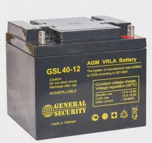 Аккумулятор General Security GSL 40-12