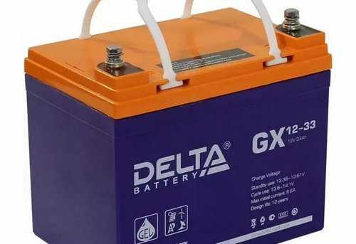 Аккумуляторная батарея Delta GX 12-33