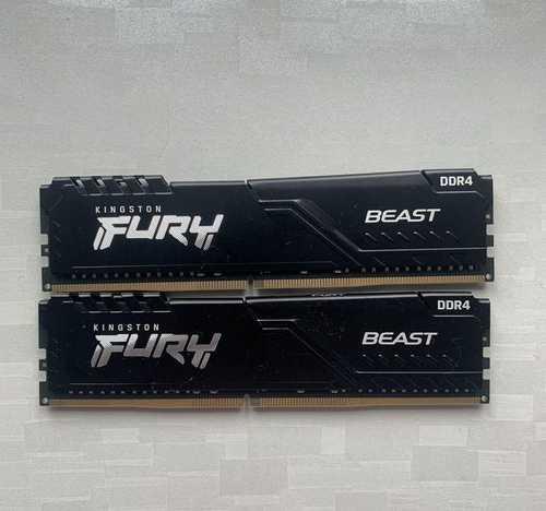 Оперативная память Kingston Fury beast ddr4 64Gb