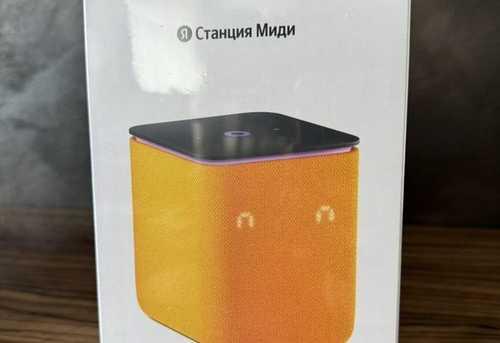 Яндекс Станция Миди с Алисой оранжевая