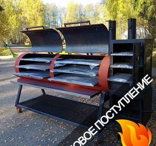 Смокер-гриль Smoker Schmid Big Chief 5 угольный