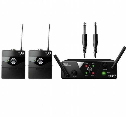 Радиосистема AKG WMS40 Mini2 Instrumental Set US25AC (537.5/539.3мгц) (арт. 230940)