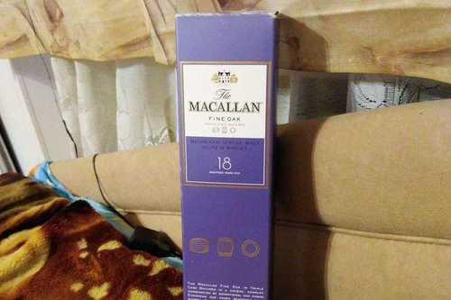 Коробка macallan fine oak 18 лет